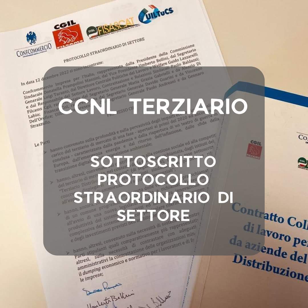 CCNL TERZIARIO Protocollo Straordinario - Profili applicativi una ...